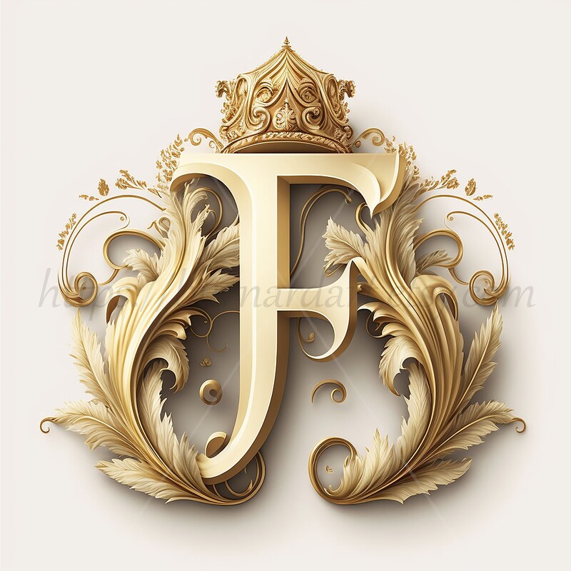 F Letter Print - Etsy