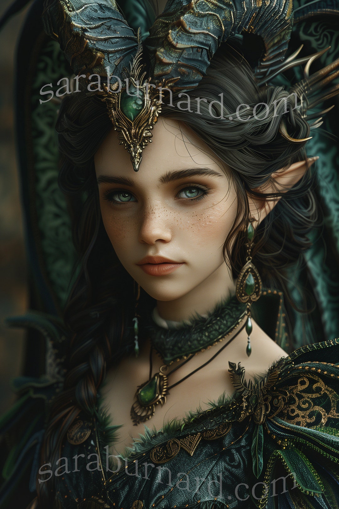 Forest Spirit Woman Digital Download Mythical Being Fantasy AI Art ...