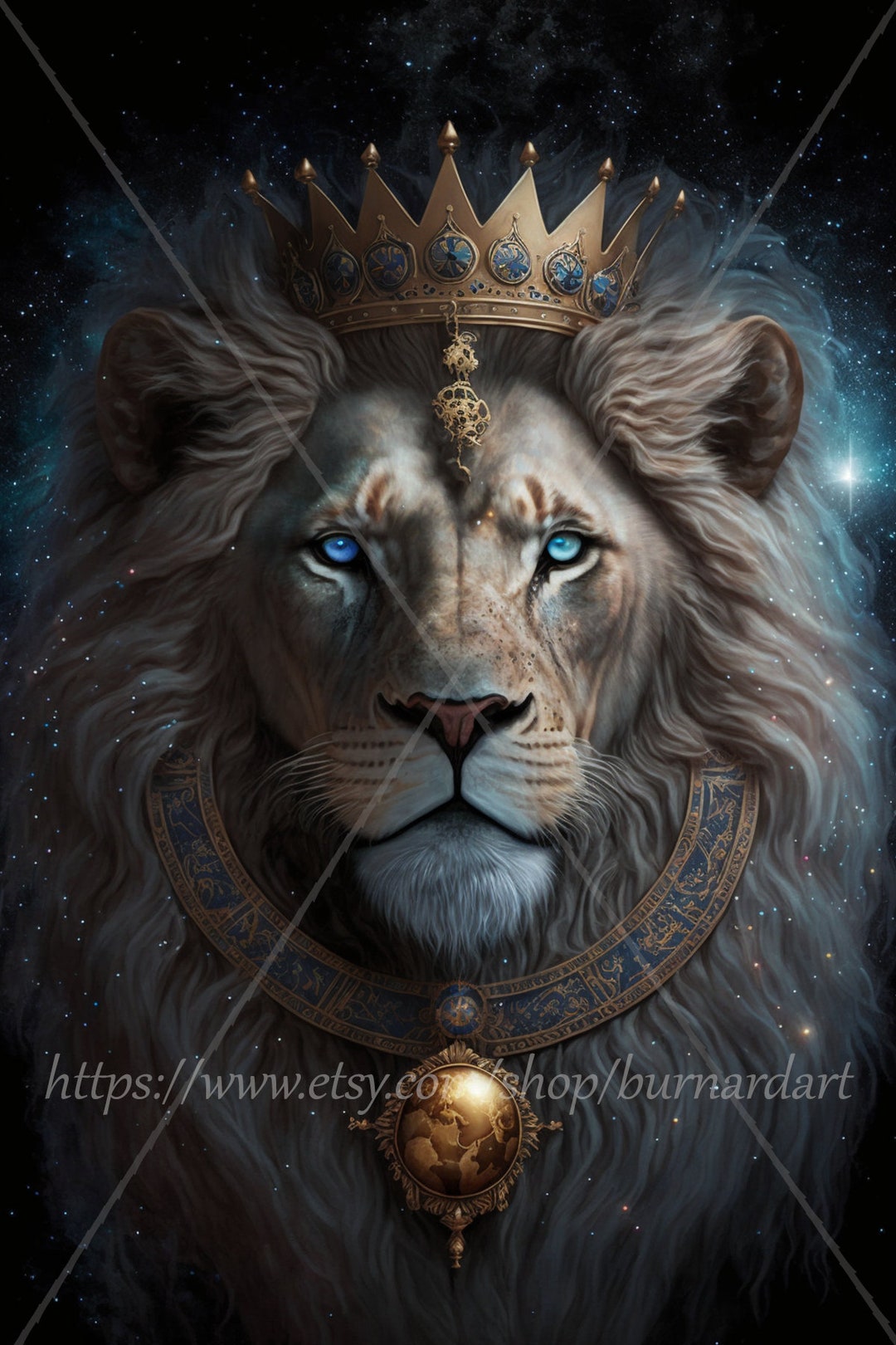 Leo Lion Digital Download - Astrology Zodiac Star Sign - Sun Moon ...