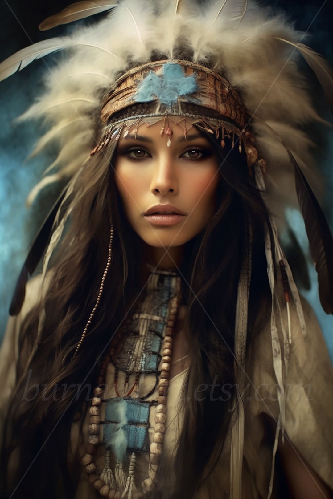 Sioux Native American Woman Digital Download - Little Snake - Tribes ...