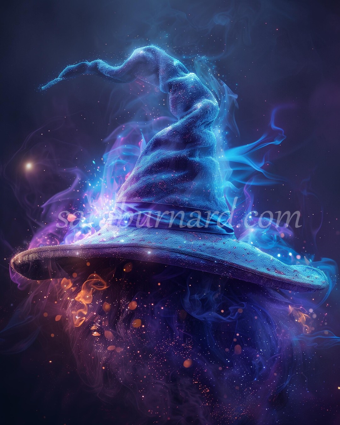 Magic Witches Hat Digital Download - Halloween Witch Fantasy - AI ...