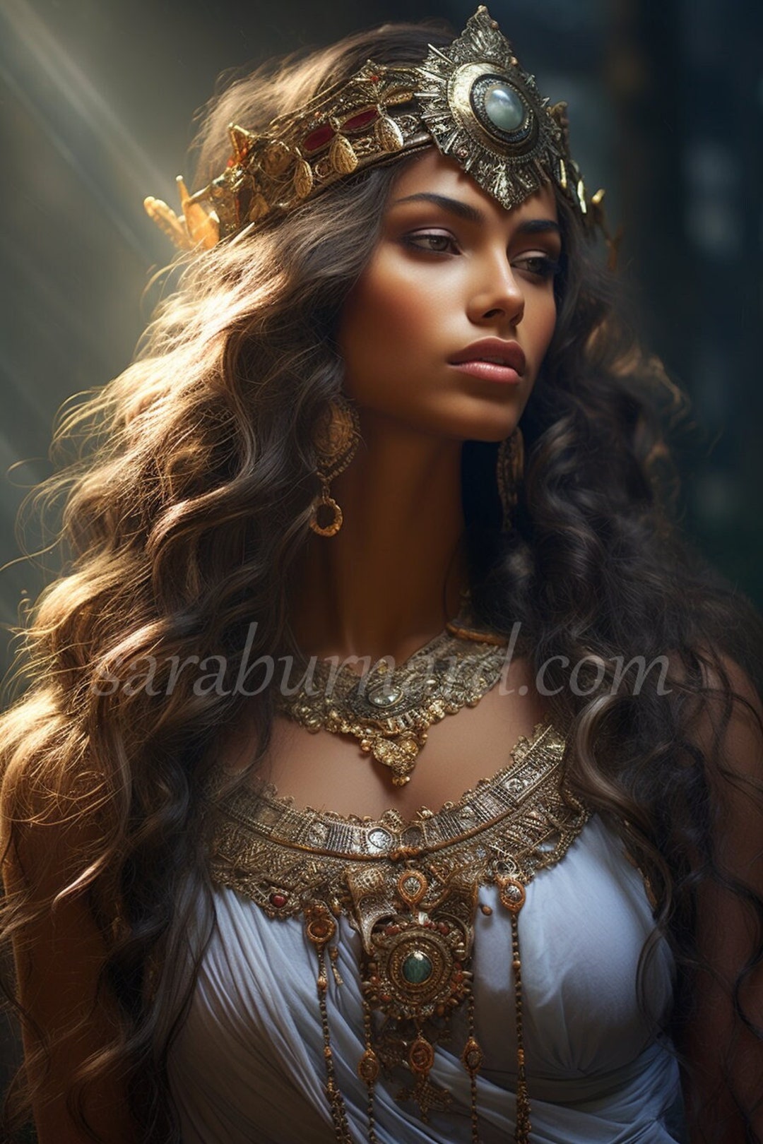 Aether Digital Download - Goddess of Light - Greek Mythology - AI Art ...