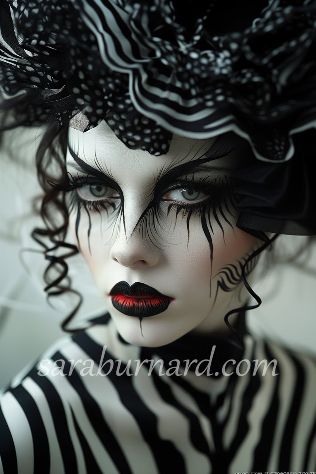 Zebra Woman Digital Download - Animal Fantasy - AI Art Print Printable ...