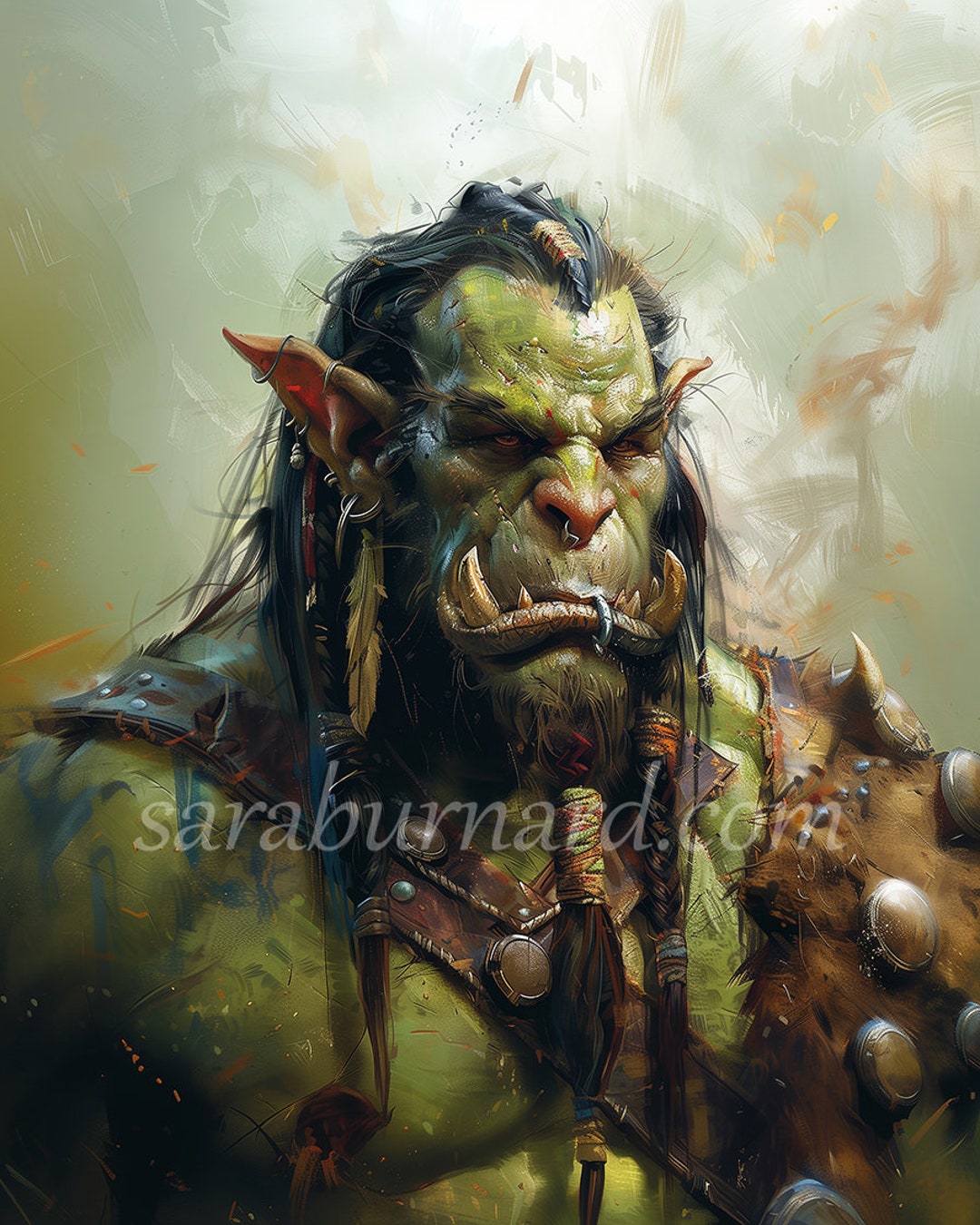 Digital Download - Orc Barbarian Warlike Gaming Creature - Humanoid ...