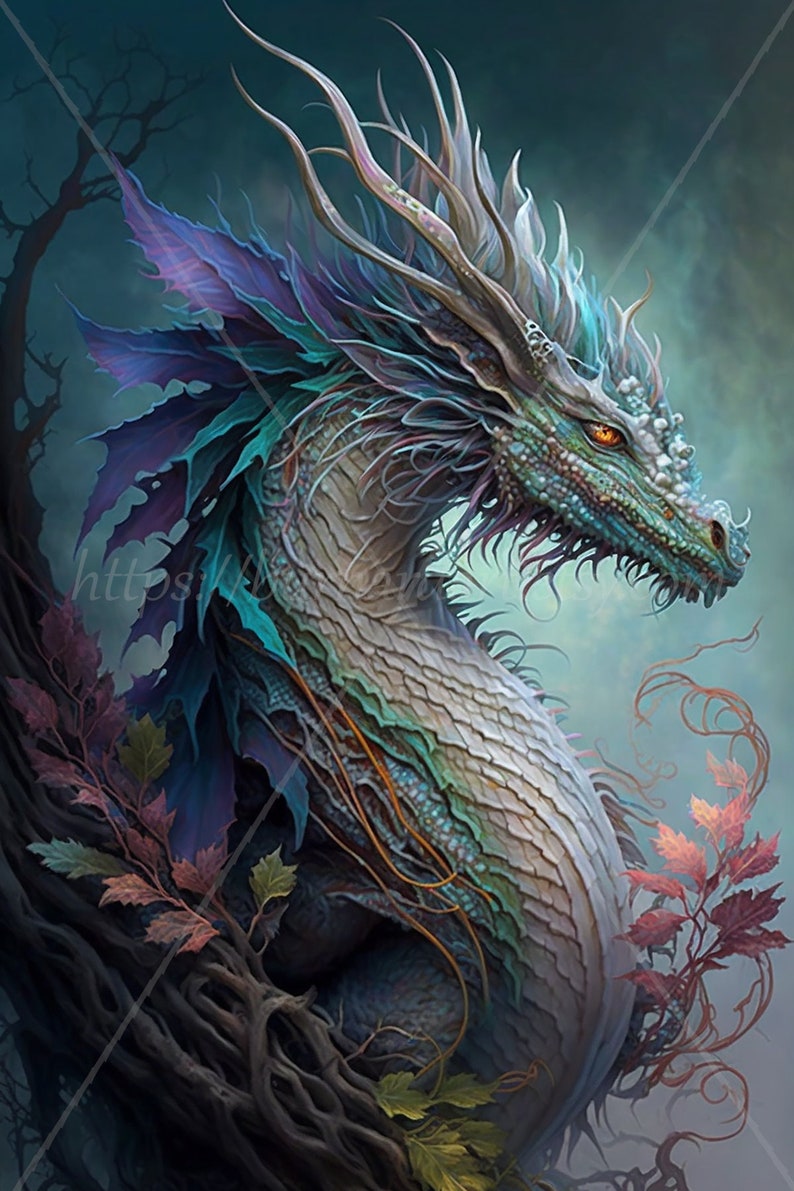 Dragon Digital Download Mythical Medieval Serpents Dragons - Etsy