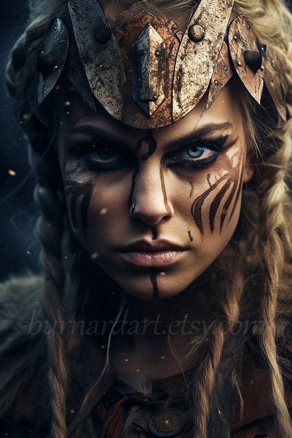 Female War Face Paint