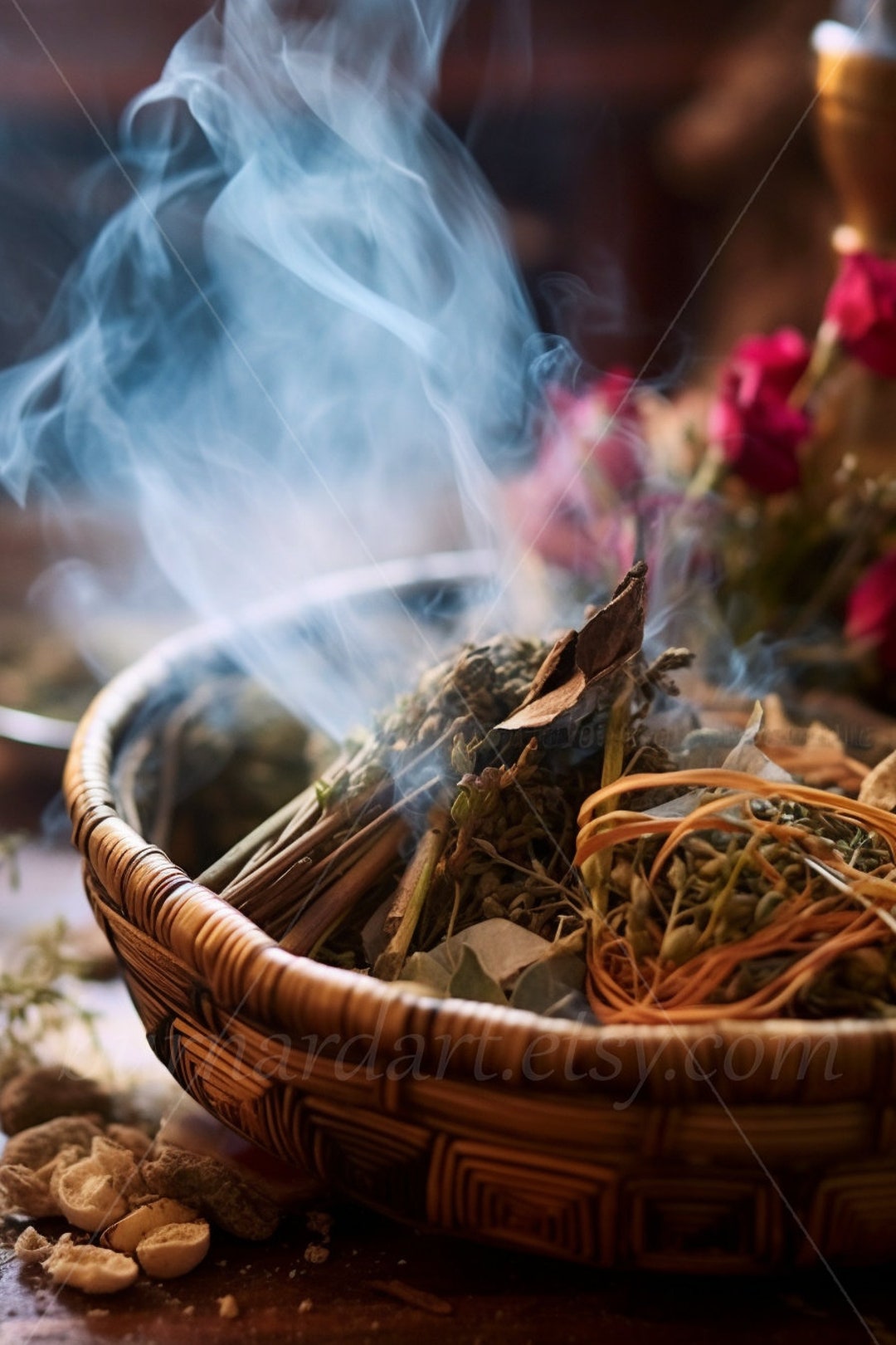 Digital Download - Spiritual Cleansing - Smudging Sage Herbs Flowers ...