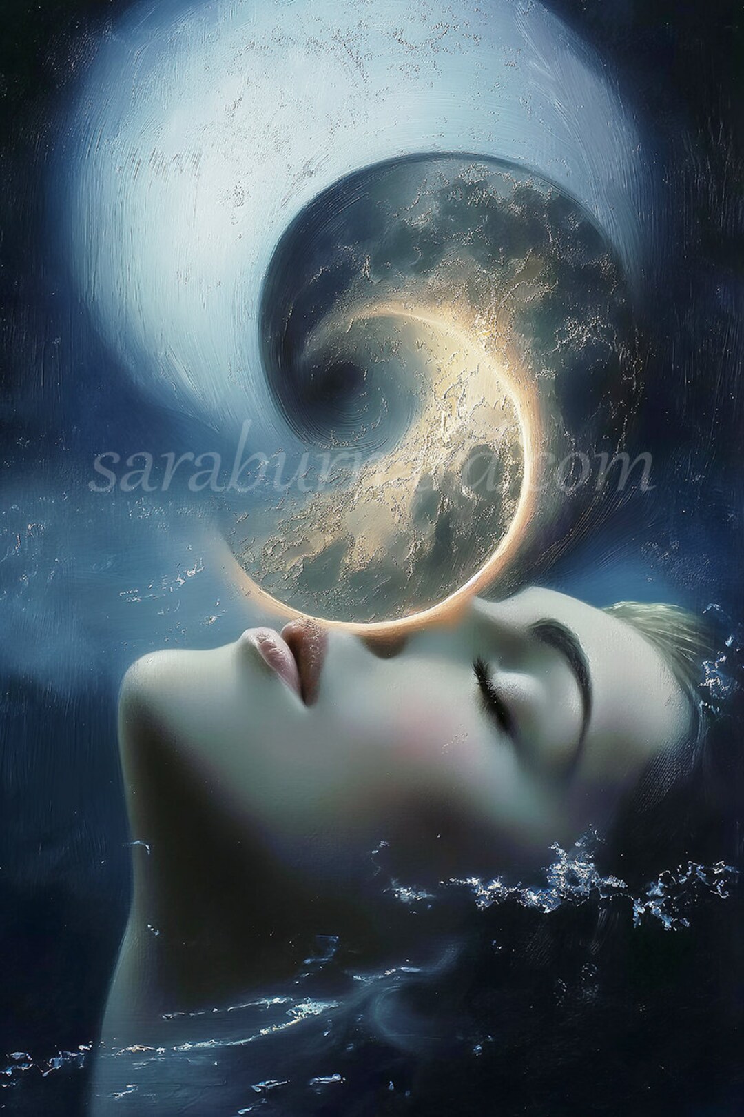 Cancer Zodiac Woman Digital Download - Astrology Moon Star Sign ...