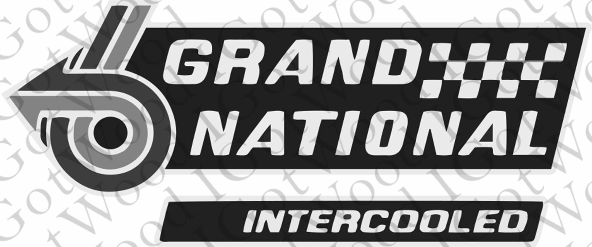 Grand National Intercooled Badge SVG - Etsy