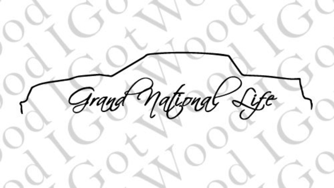 Buick Grand National Life Outline SVG - Etsy