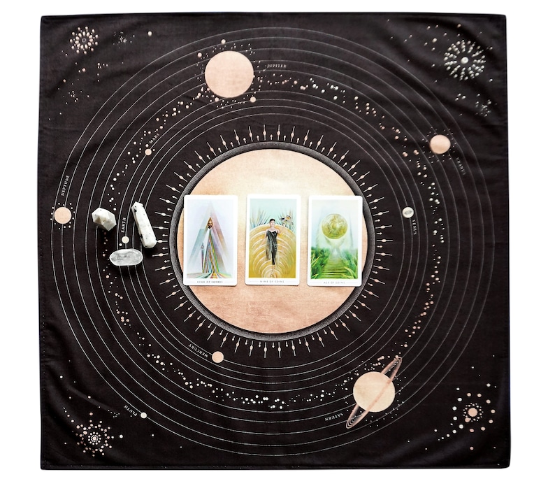 Tarot Cloth for Any Tarot Cards: Planets and Solar System - Etsy