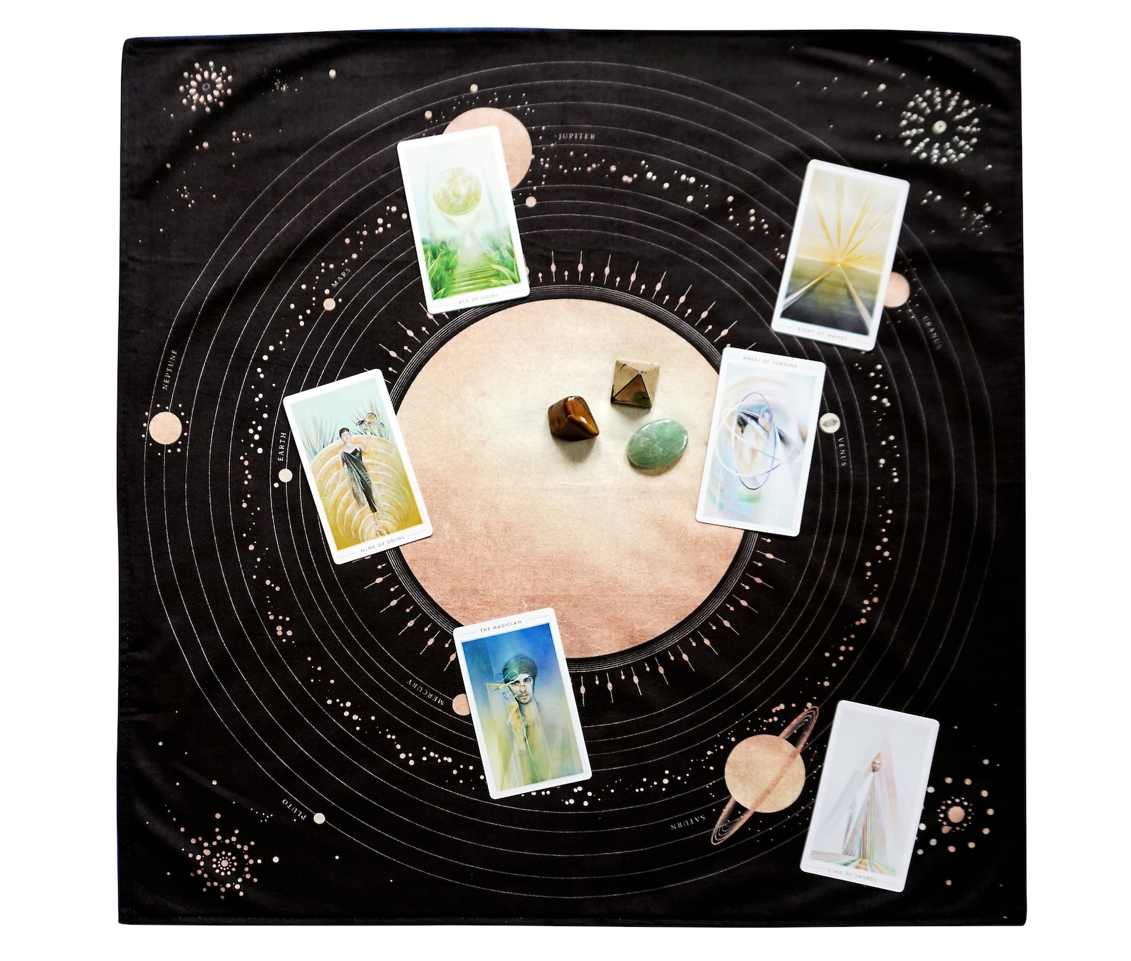 Tarot Cloth for Any Tarot Cards: Planets and Solar System - Etsy