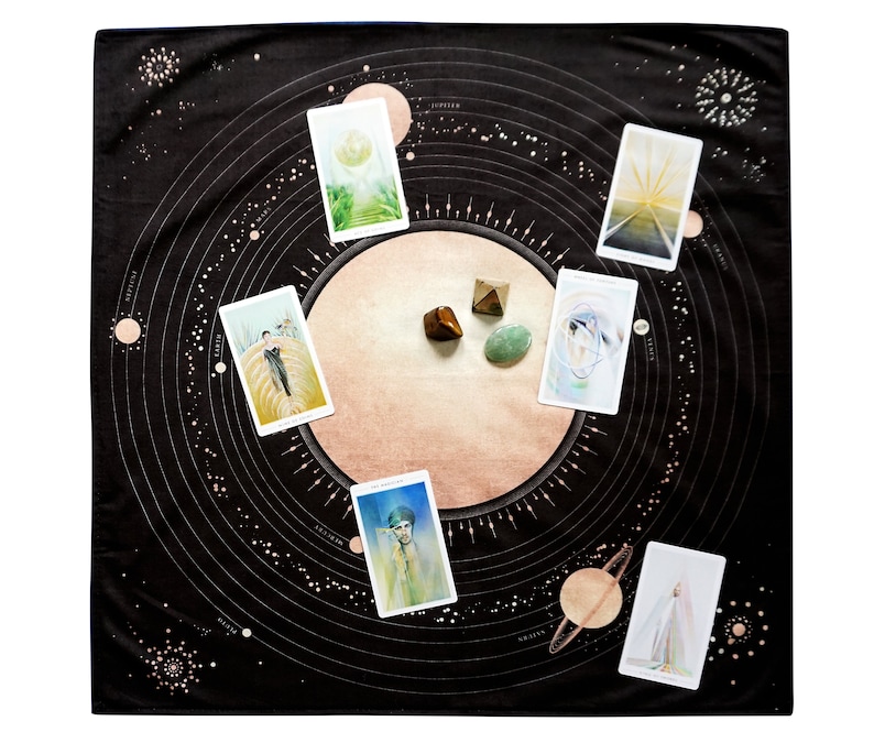 Tarot Cloth for Any Tarot Cards: Planets and Solar System - Etsy