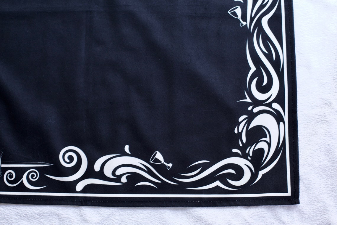 Tarot Cloth for Any Tarot Cards: The Elements Wind Fire | Etsy