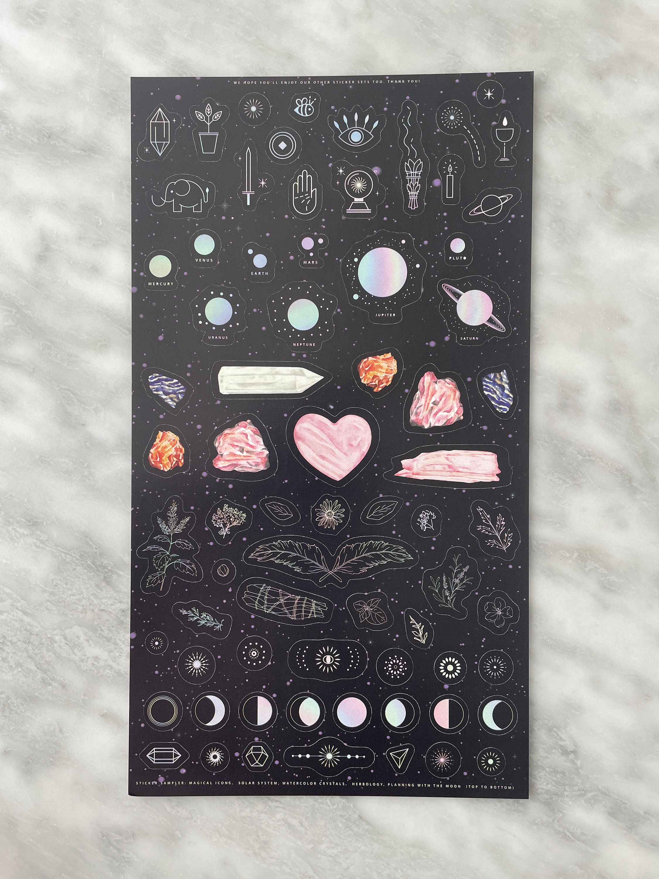 Monthly Moon Planner Sticker Set for Tapping Into the Moon | Etsy