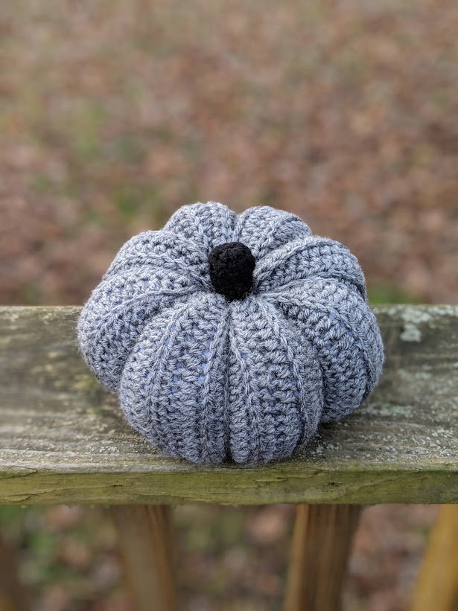 Handmade Decorative Pumpkin grey - Etsy