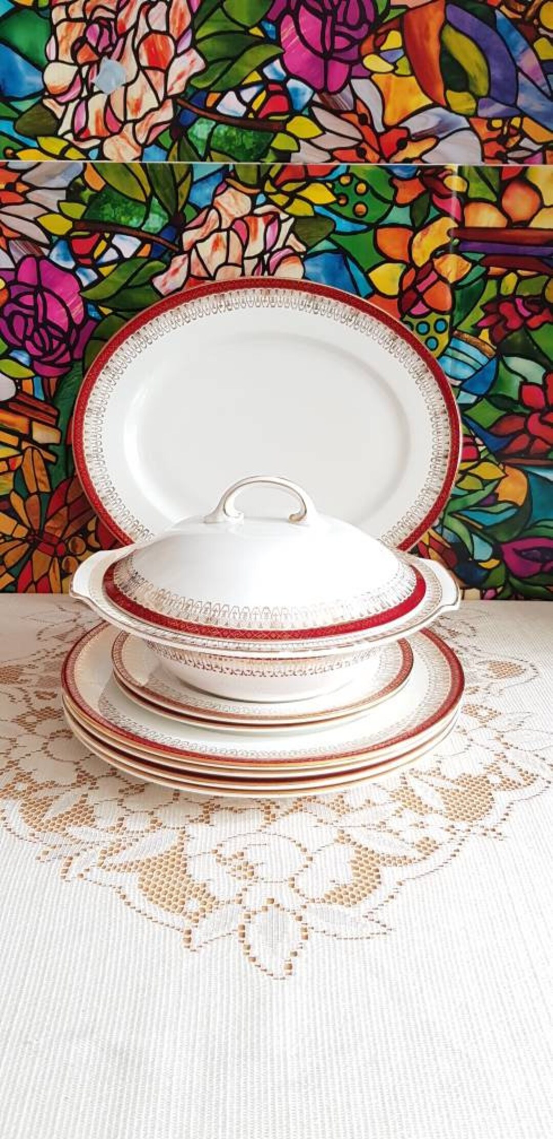 Vintage Fine Bone China Royal Grafton Majestic Red and Gold - Etsy UK