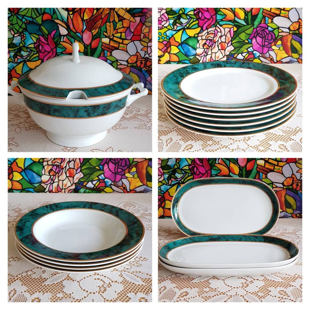 19 Piece Dinner Set Vintage Fine Royal Porcelain Karolina Studio ...