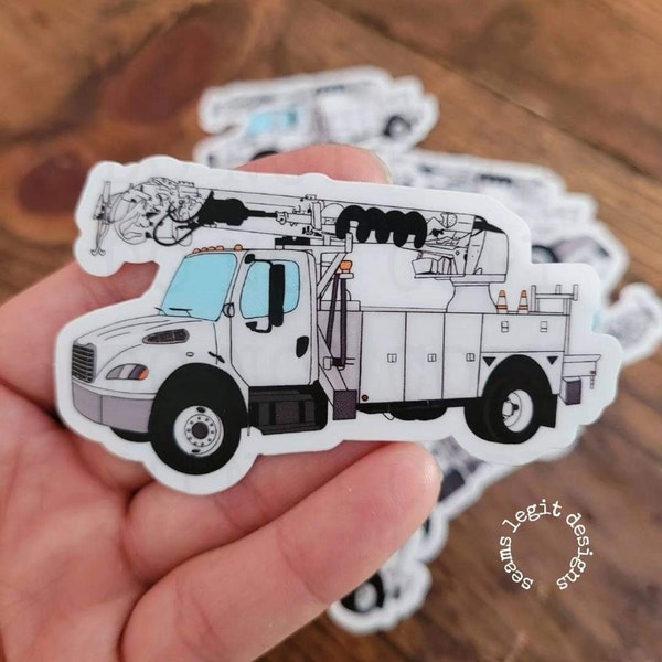 Lineman Truck Decal - Etsy