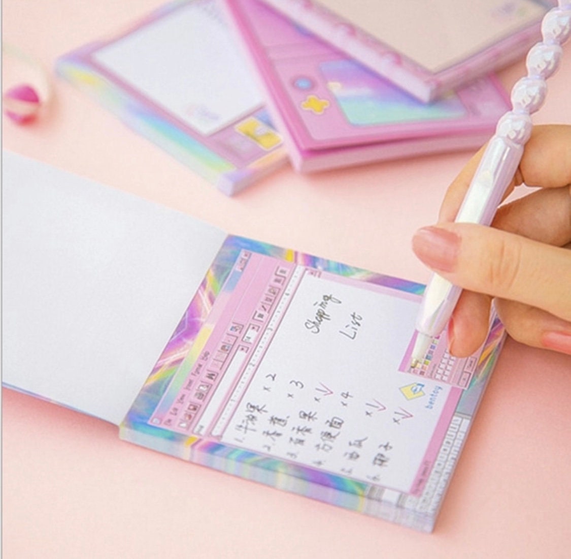 Kawaii Stationary Computer Designs Sticker Notepads/ | Etsy