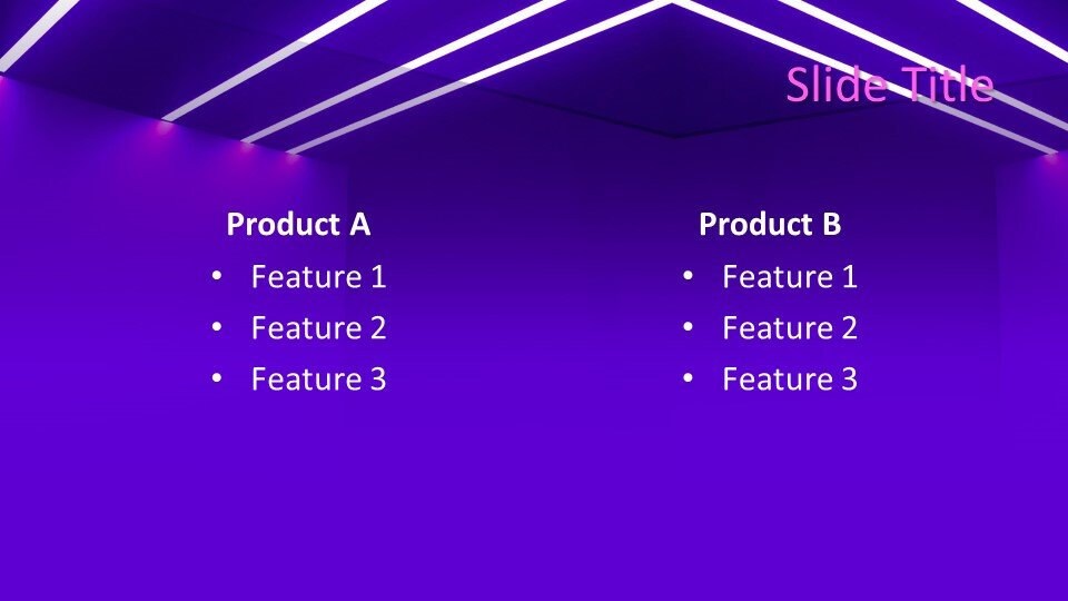 Ultraviolet Powerpoint Template - Etsy