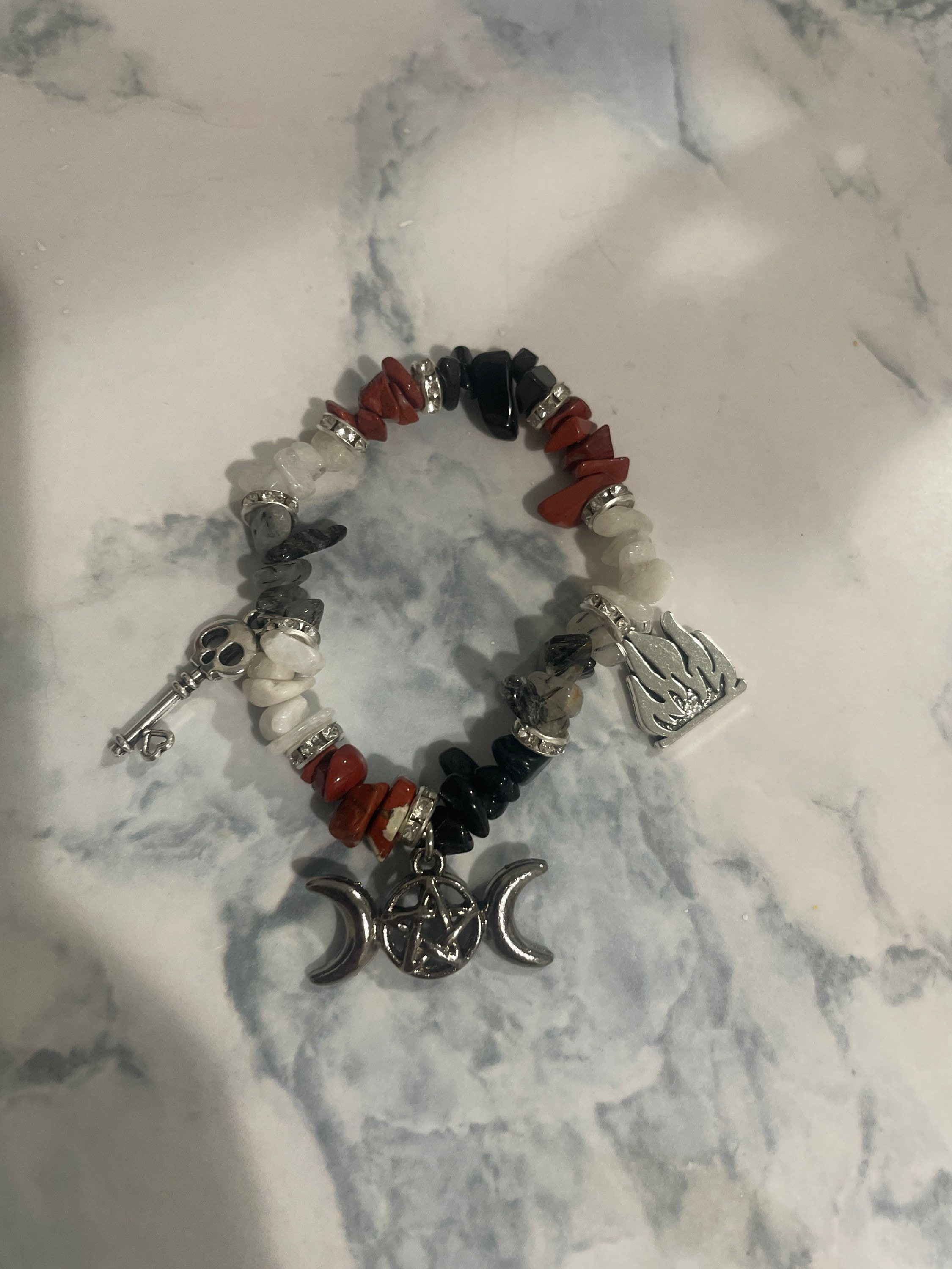 Hecate Gemstone Devotional Bracelet - Etsy