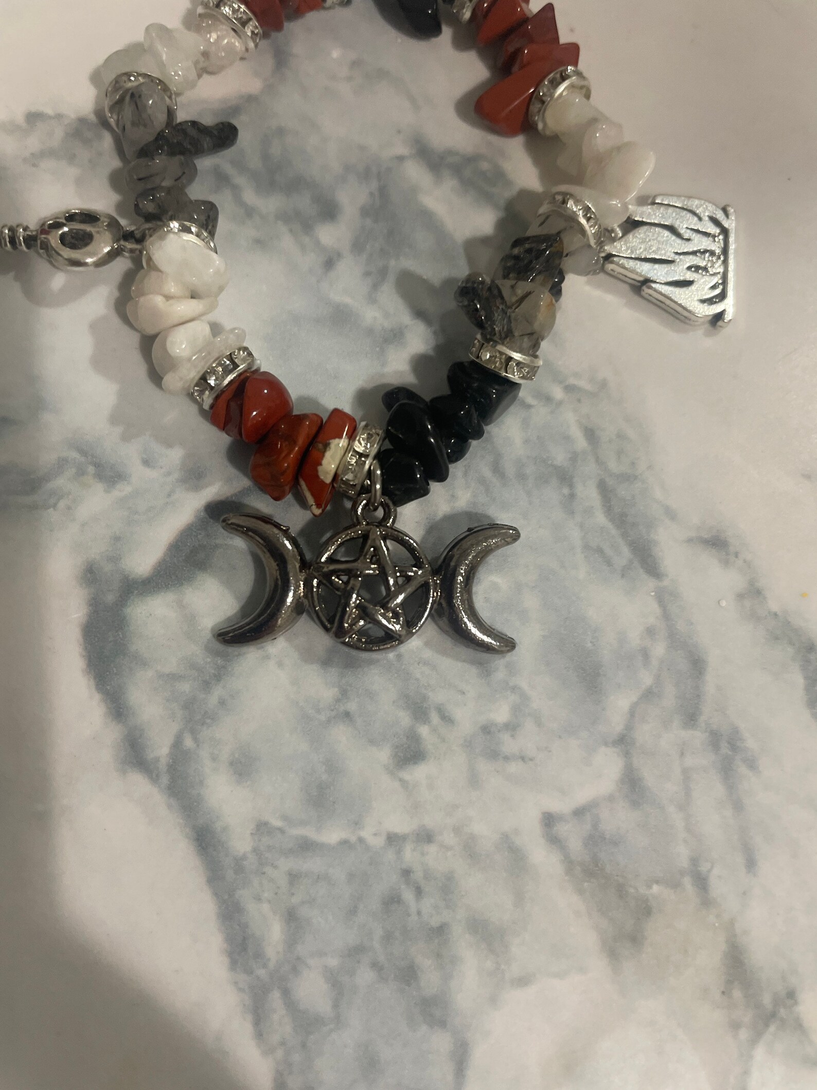 Hecate Gemstone Devotional Bracelet - Etsy