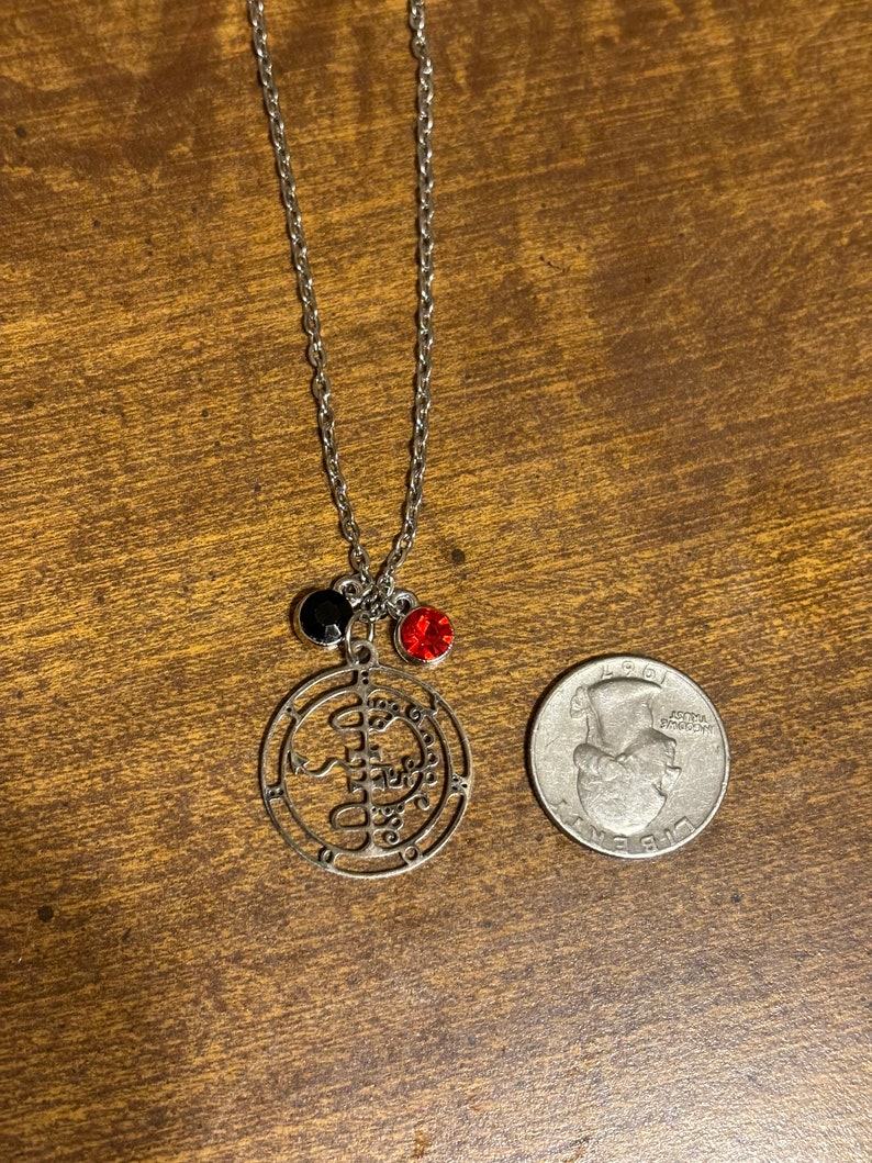Asmodeus Sigil Crystal Necklace - Etsy