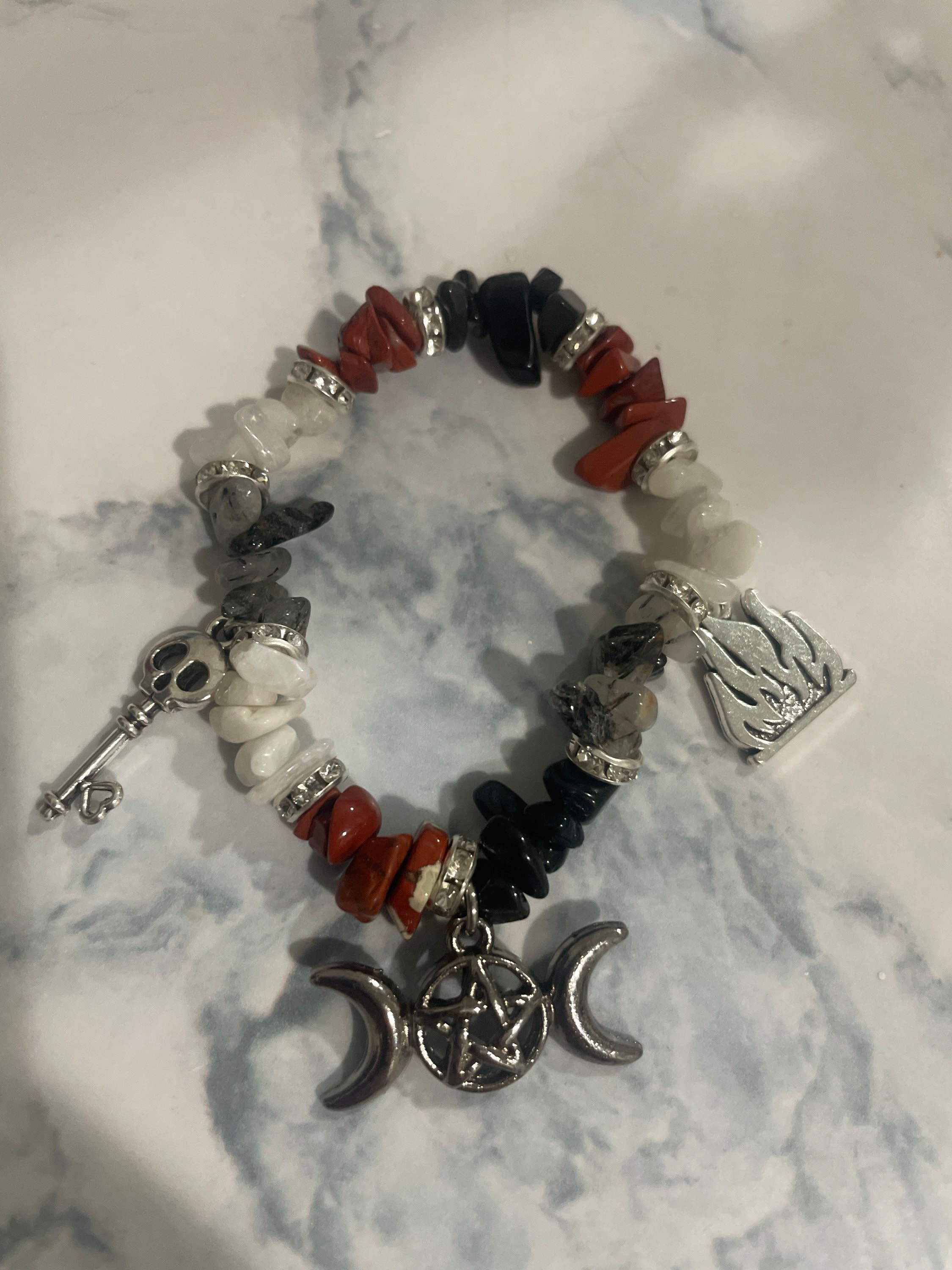 Hecate Gemstone Devotional Bracelet - Etsy