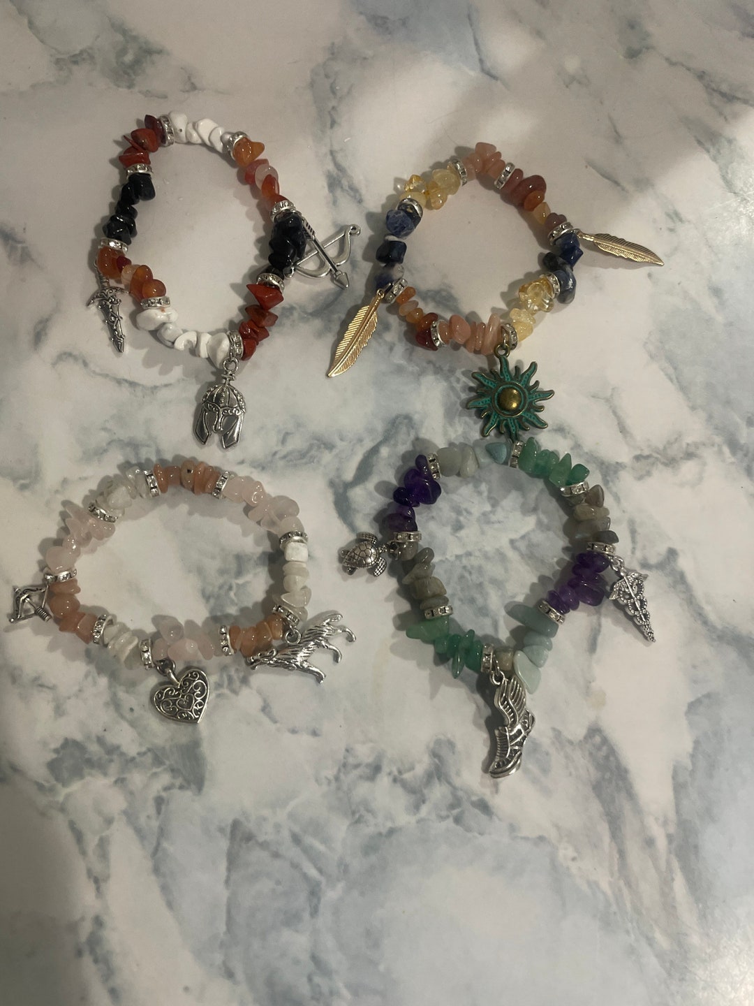 Greek Mythology Deity Gemstone Bracelets - Etsy