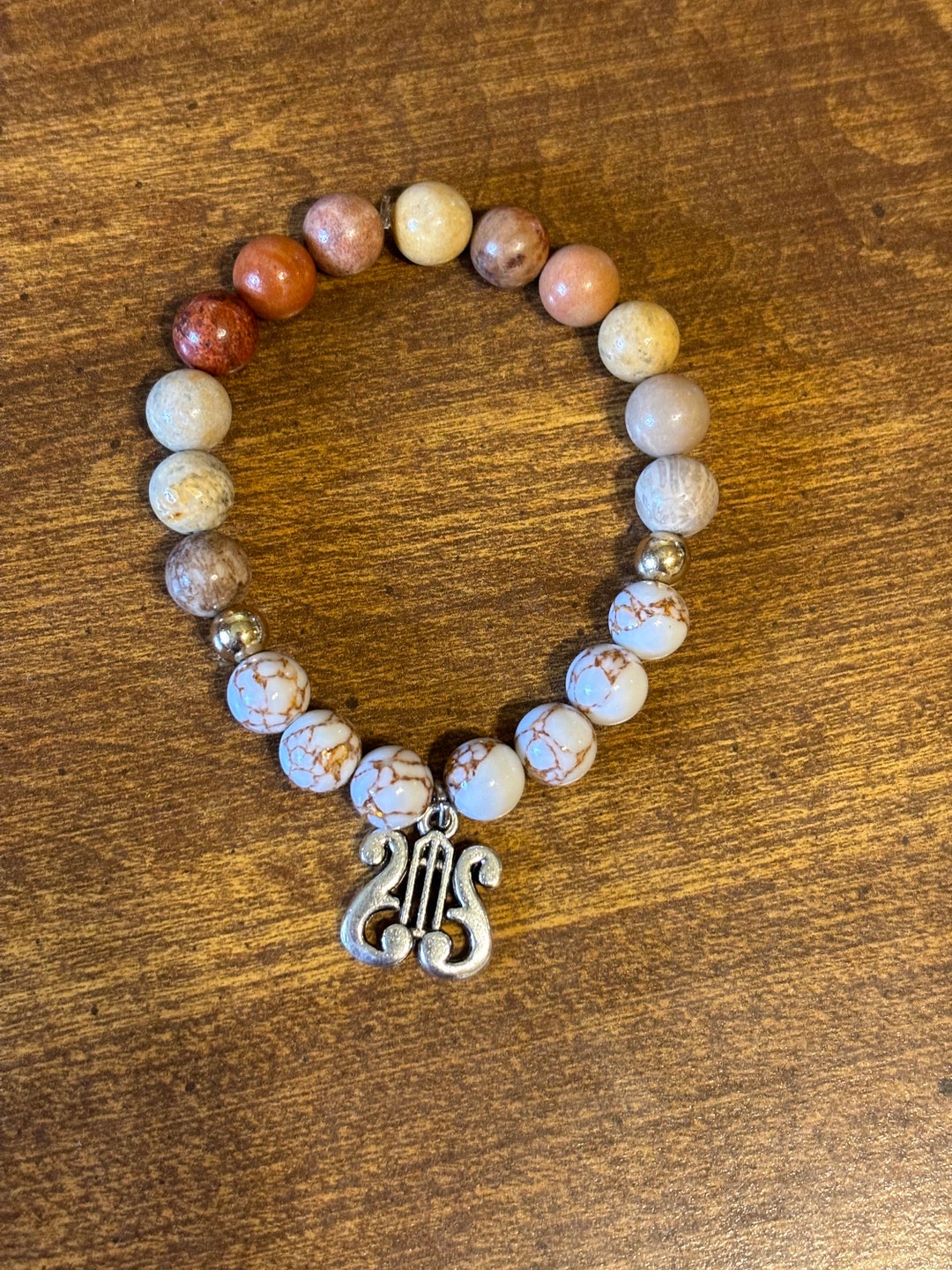 Apollo Lyre Beaded Bracelet - Etsy