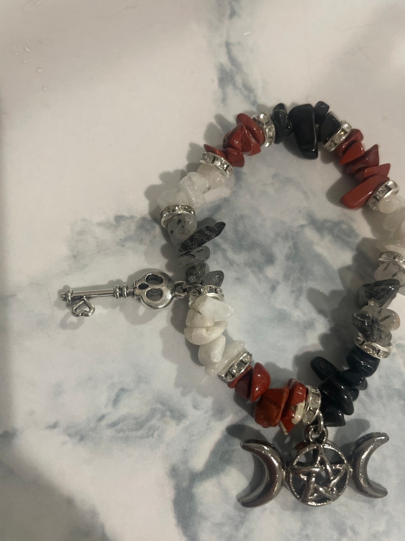 Hecate Gemstone Devotional Bracelet - Etsy