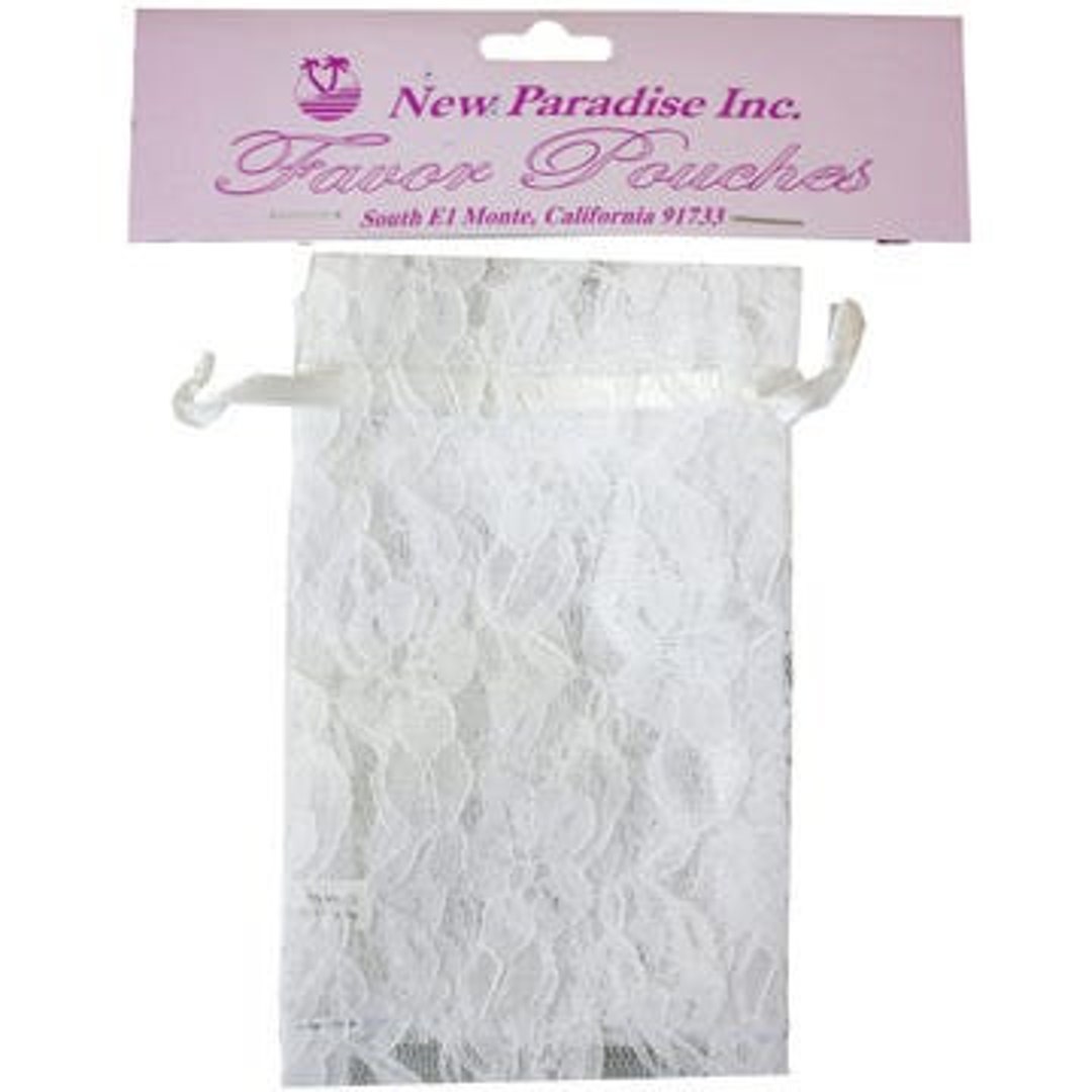 20 Pcs Lace White Favor Pouches for Baby Shower, Wedding Decor. - Etsy