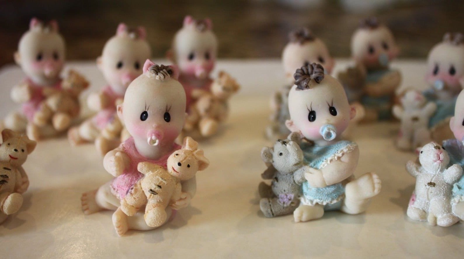 12 Ceramic Babies Boysblue 2.2 for Baby Shower Decoration - Etsy