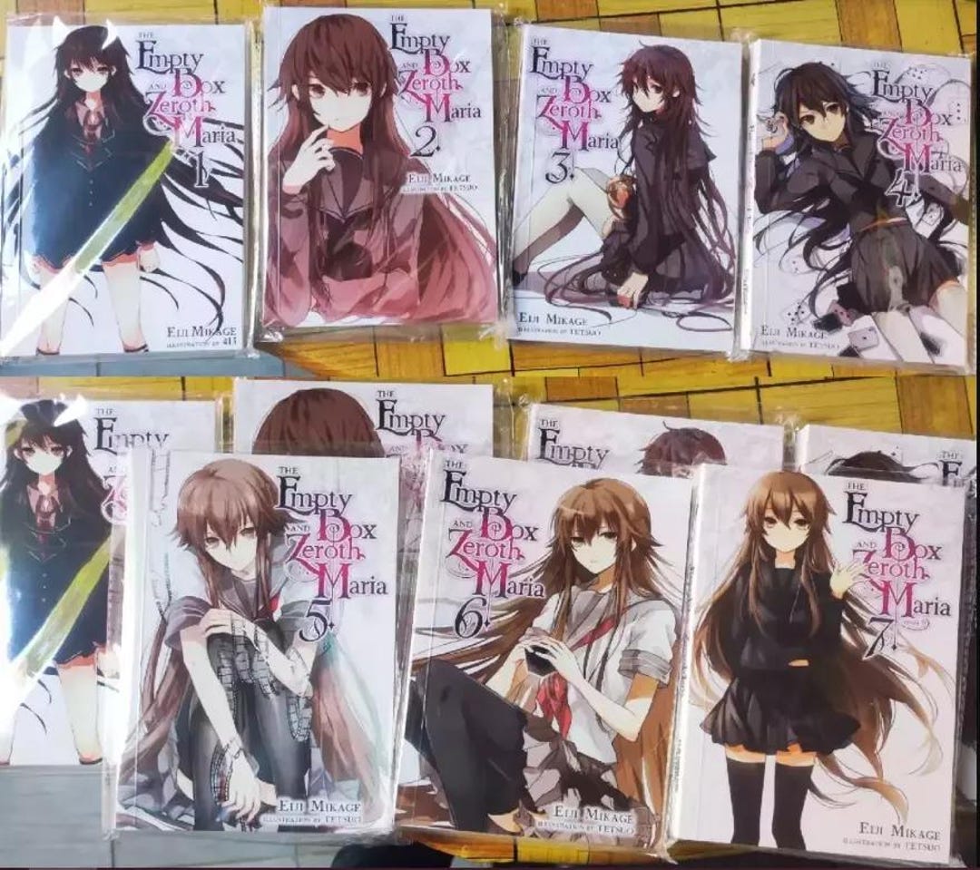 The Empty Box and Zeroth Maria Vol 1 - Vol 7 English Light Novel Loose ...