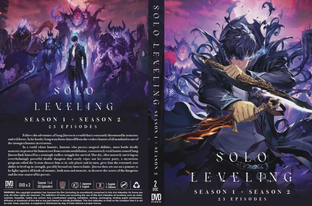 Solo Leveling DVD Anime Complete TV Series Season 1 + 2 Episode 1 ...