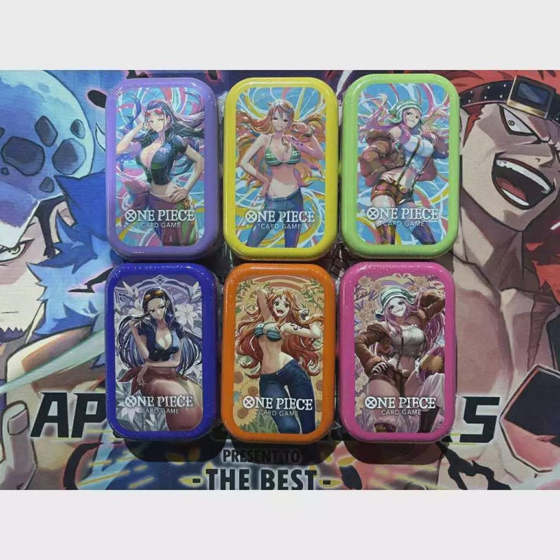 One Piece Card Game Mini Tin Vol 2 TS02 BOX Set 6 Mini Tin Japanese ...