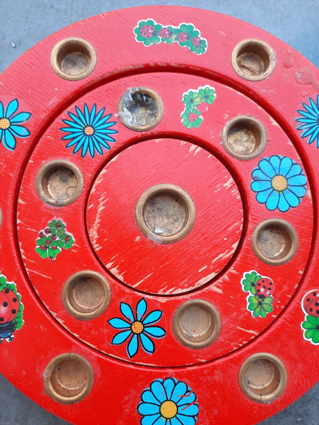 Vintage Birthday Wreath Wood DDR - Etsy