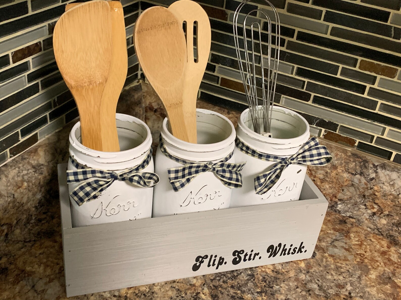 Kitchen Decor, Rustic Decor, Farmhouse Decor, Rustic Mason Jars, Mason ...