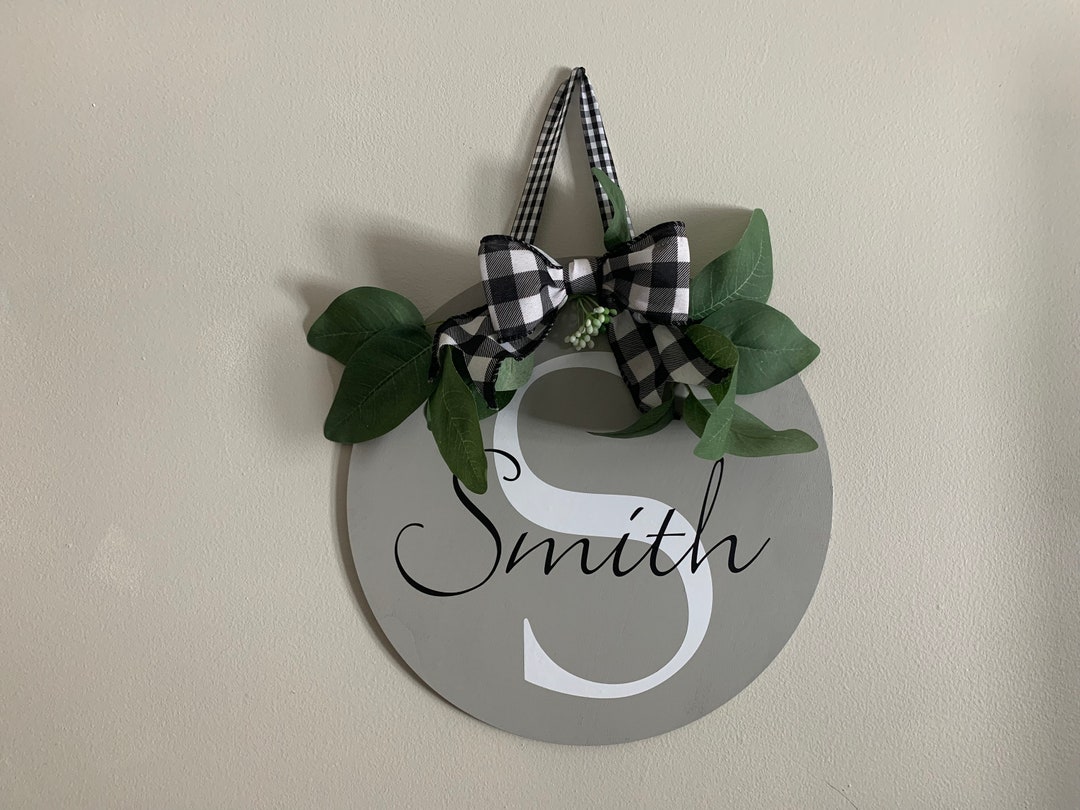 Welcome Sign, Door Hanger, Rustic Door Hanger, Personalized Door Hanger ...