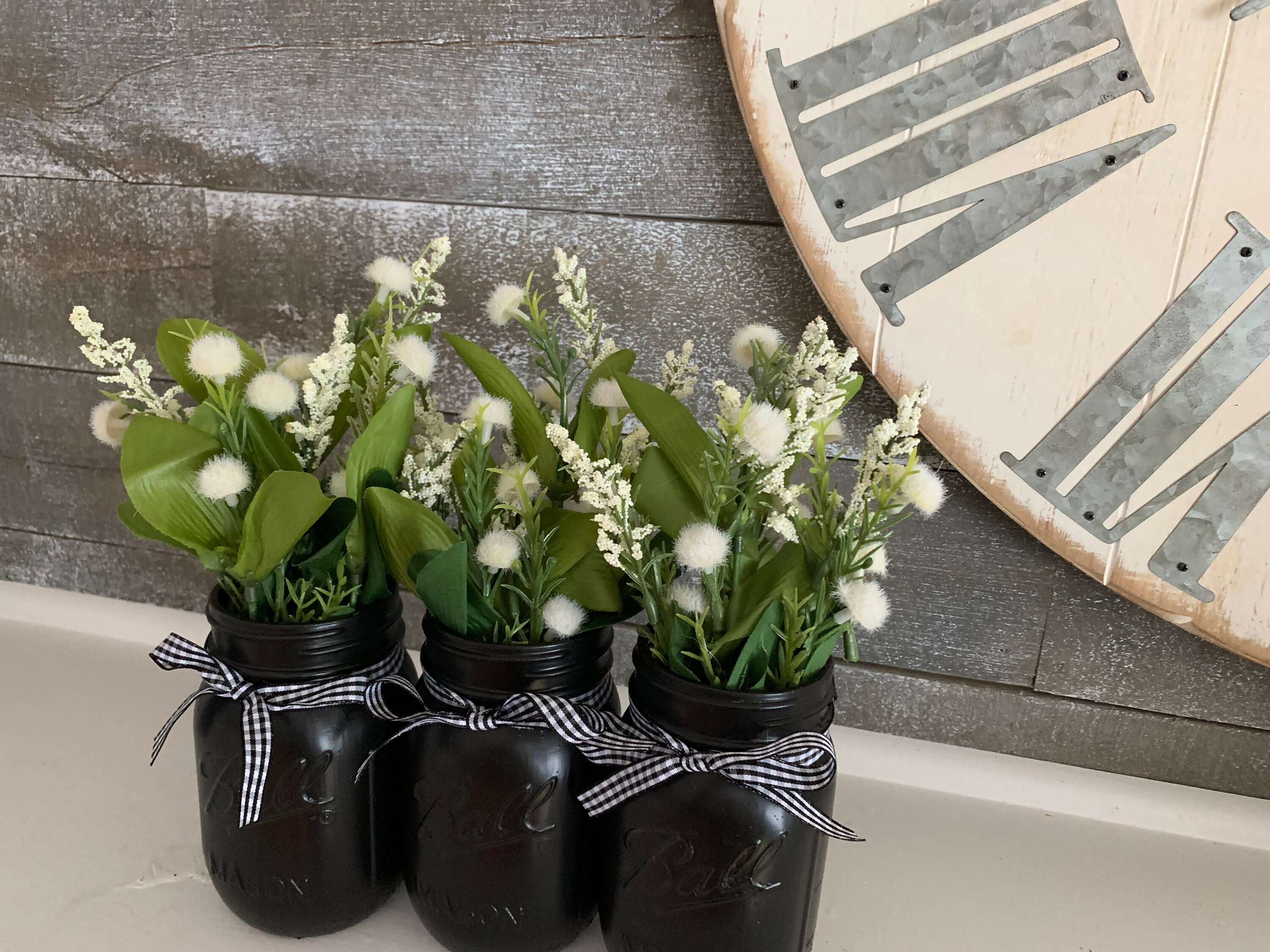 Farmhouse Decor, Rustic Decor, Farmhouse Mason Jars, Rustic Farmhouse ...