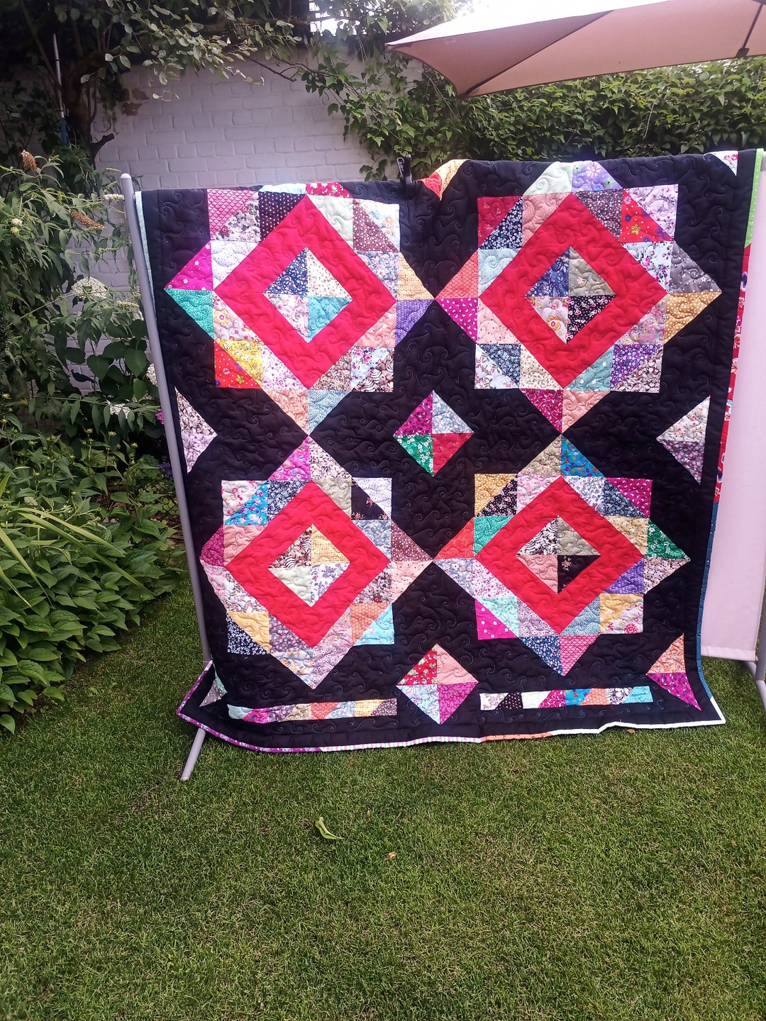 Patchwork Blanket / Quilt Offset Square - Etsy