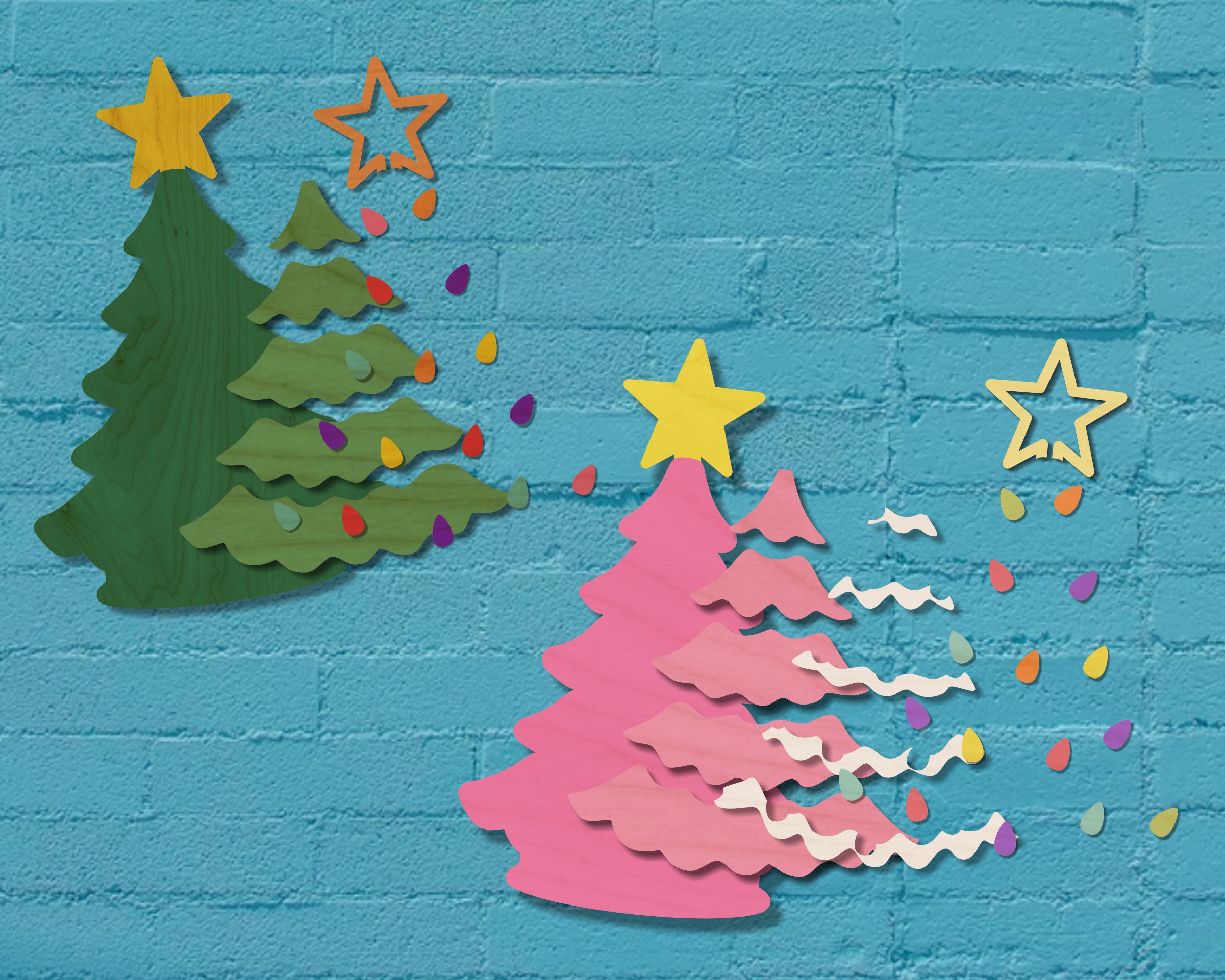 Vintage Christmas Tree SVG, Ceramic Christmas Tree. Glowforge and CNC ...