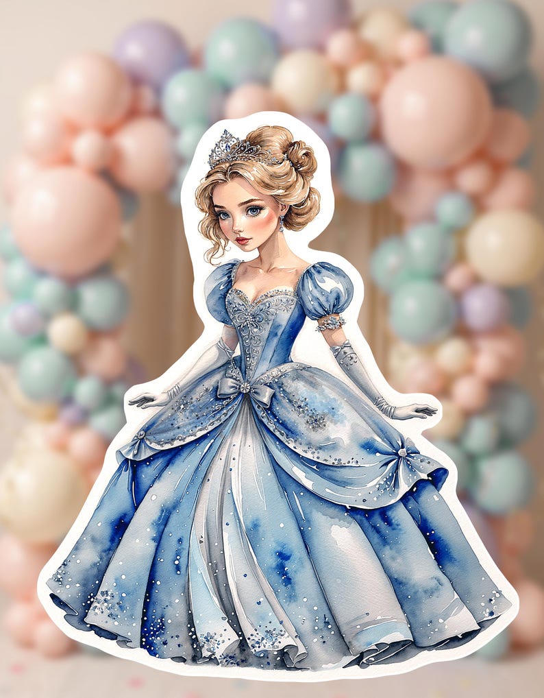 Printable Princess Party Life Size Cutout - Instant Download - Etsy