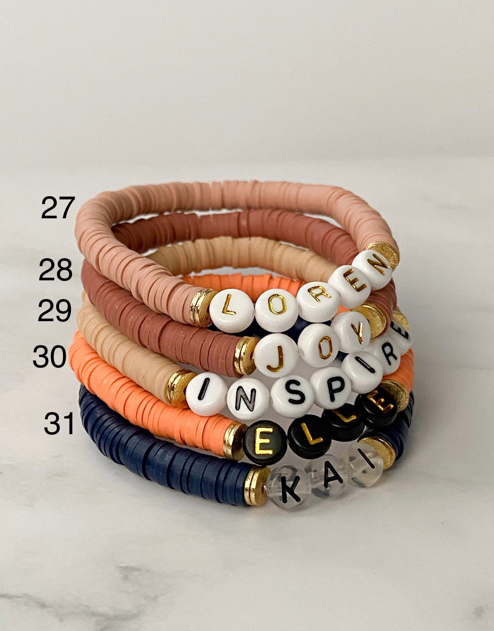 Custom Name Keychain Personalized Keychain Beaded Keychain | Etsy