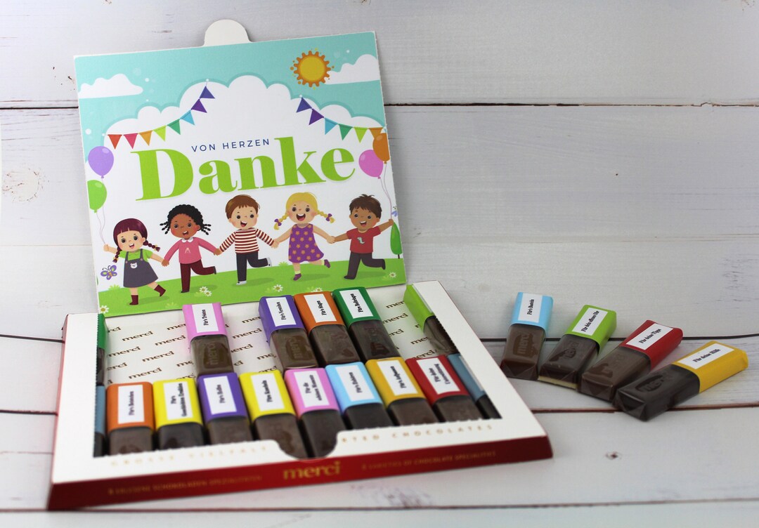 Merci Aufkleber DIY Set für 250-g-Packung - Etsy.de
