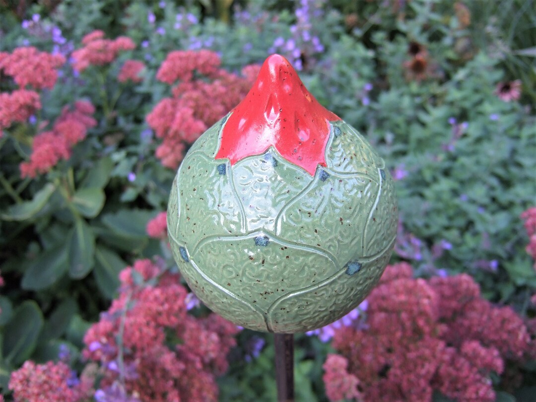 Special Garden Bed Ceramic Clay Stele Plug Exotic BUD FRUIT - Etsy