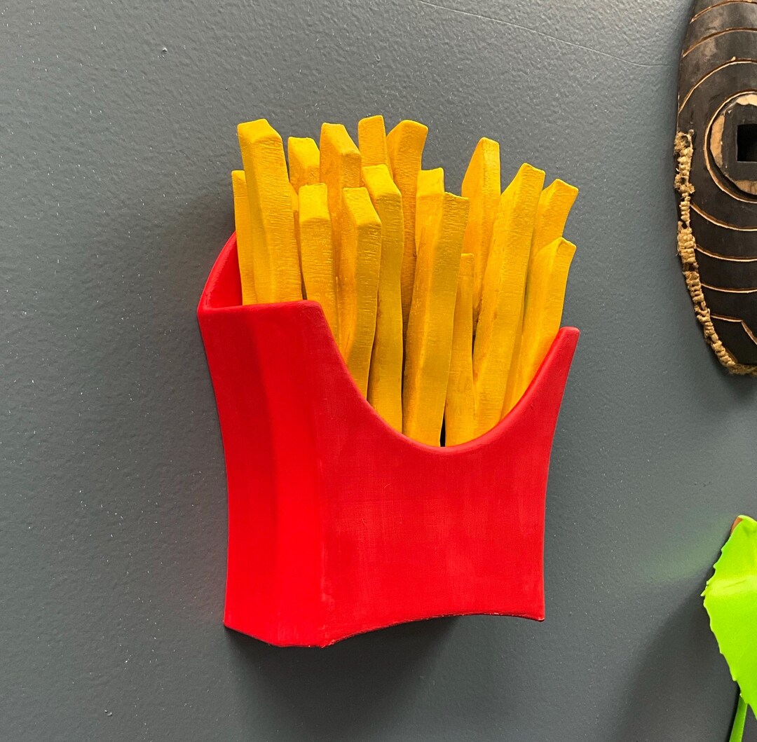 Super Sized 3d French Fries Kitchen Wall Decor - Etsy