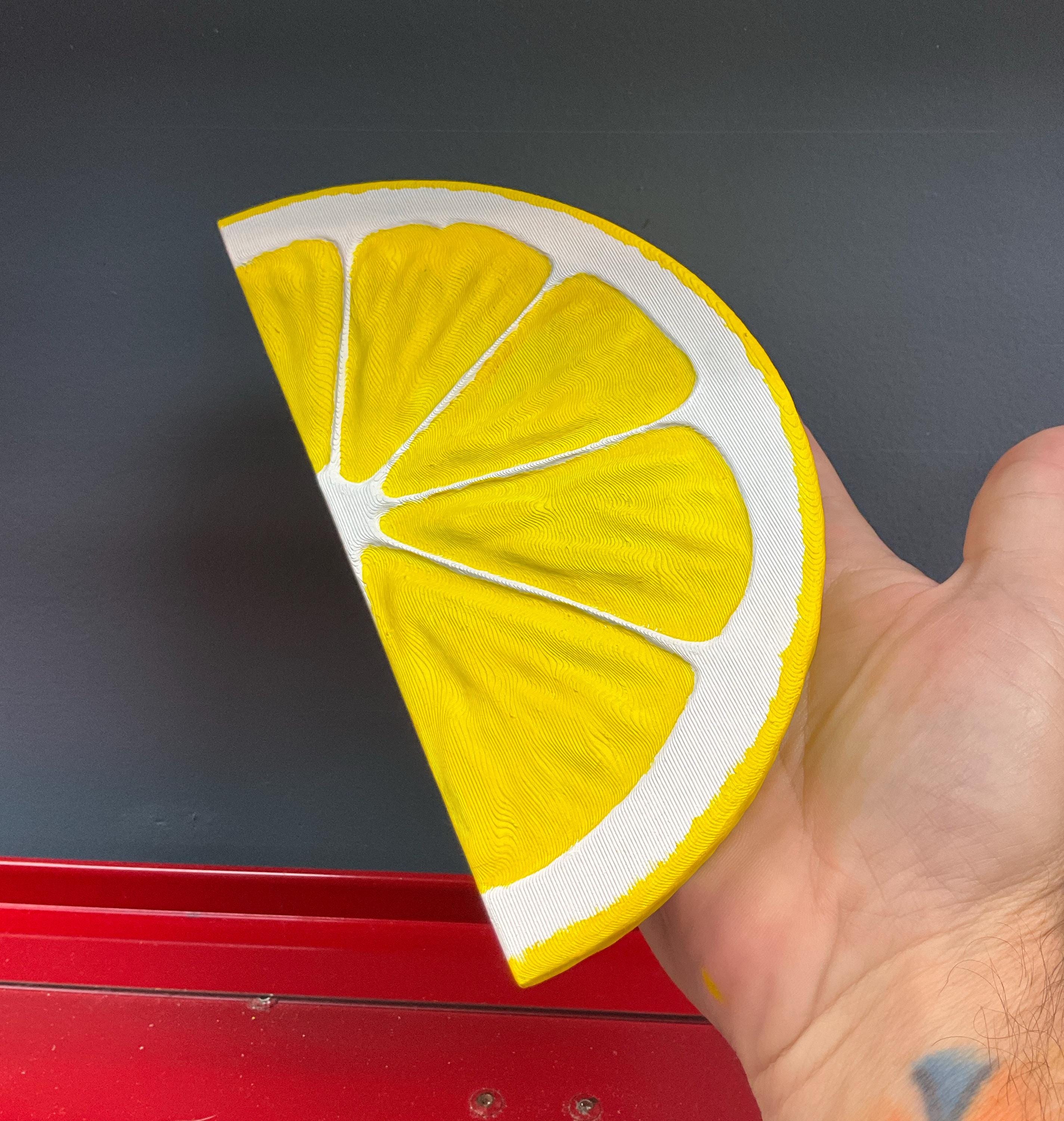 Lemon Wedge 3D Wall Art | Kitchen Deli Decor - Etsy