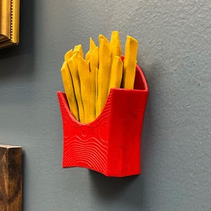 Life Size 3D French Fries Kitchen Wall Decor - Etsy